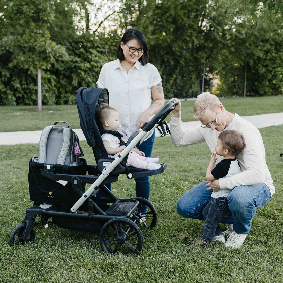 Trio Trolly Stroller Wagon – Convertible & Foldable | UNILOVE